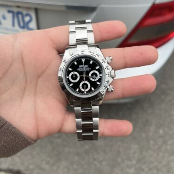 Seiko Daytona Mod Functional Chronograph Vk63 Movement Mecaquartz Seiko ...