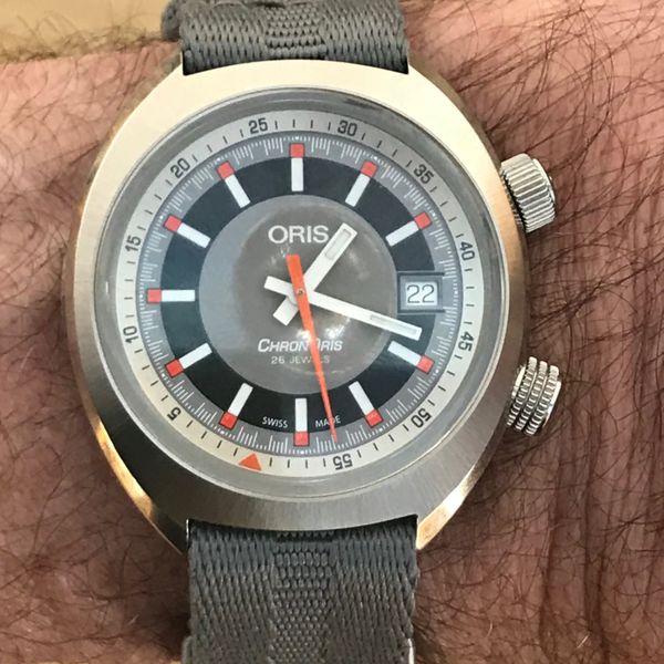 Oris Chronoris with Caseback Sticker and Original Strap | WatchCharts