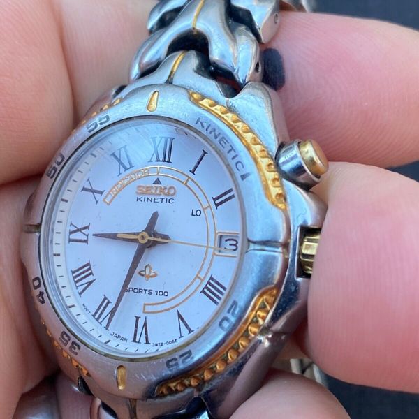 watch seiko kinetic 3M22-0C09 women's for parts | WatchCharts Marketplace