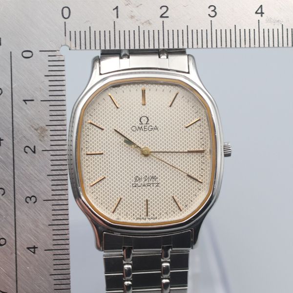 [EXC+5] OMEGA De ville Cal.1336 Silver Octagon Quartz Mens Vintage ...