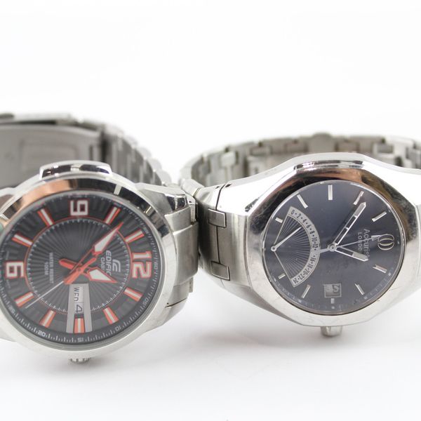 Mens Assorted Steel Watches Quartz Accurist Casio Working x 2 ...