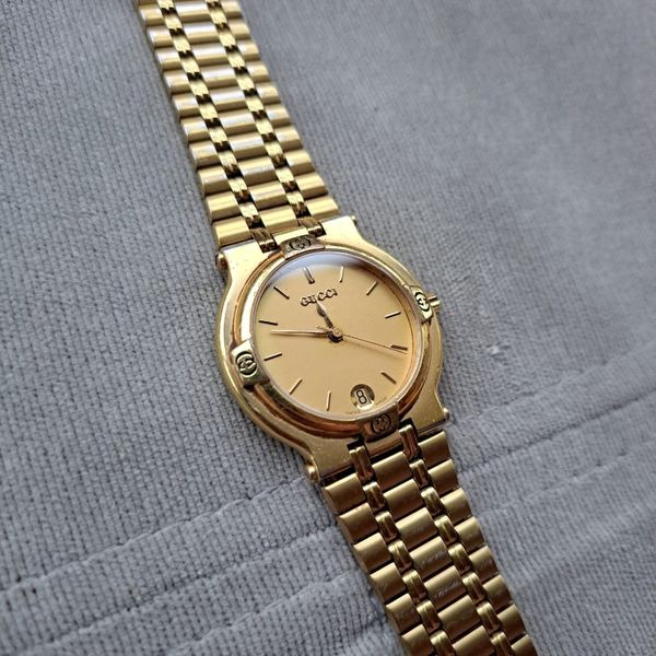 Gucci Watch 9200m Vintage Gold 18ct Plated Watch 10 Micron Fully ...