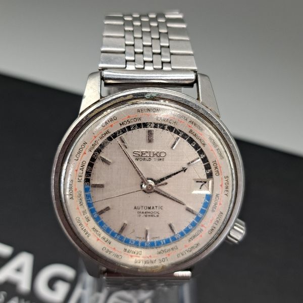 Seiko World Time Automatic 6217-7000 Vintage Watch SPARES OR REPAIR ...