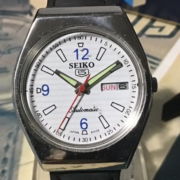 Retro vintage automatic Seiko 5 men?s watch | WatchCharts Marketplace