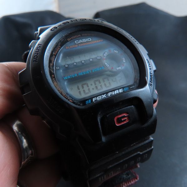 Casio G-Shock Fox Fire Alarm Chrono LCD Quartz Men Watch | WatchCharts ...