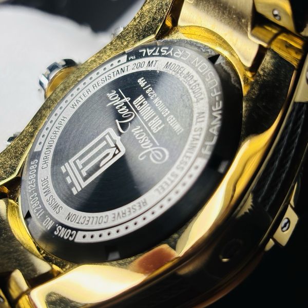 Invicta Jason Taylor Limited Edition Gold Tone Chronograph Watch-REF ...