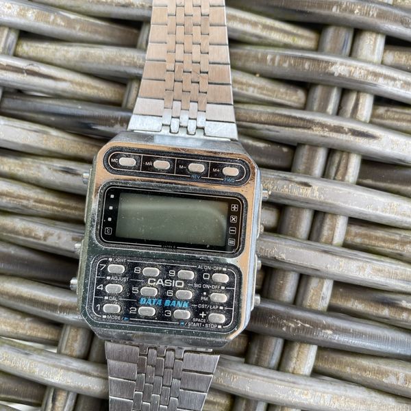 Vintage Casio CD-401 Databank Calculator Watch Made in 1983 ...