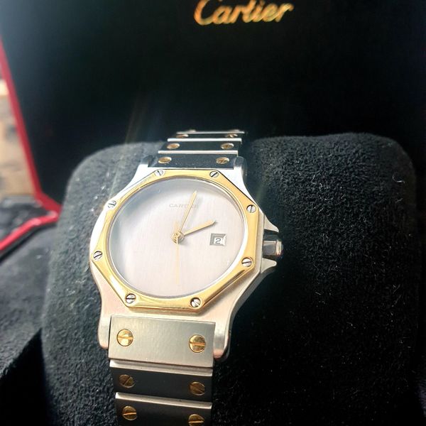 [WTS] Cartier Santos "Ghost Grey" dial ref. 2966 just serviced (1 year ...