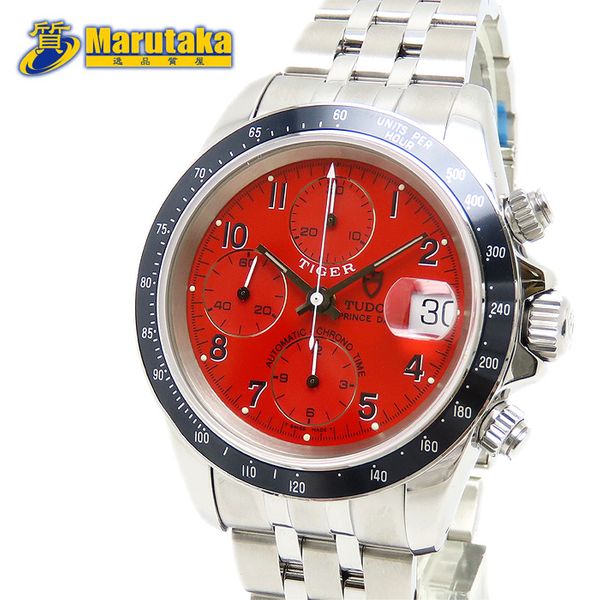 Tudor Chronotime Tiger 79260 Red SS Automatic winding TUDOR Tudor circa ...