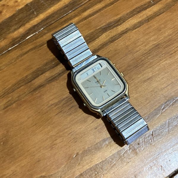 Vintage 1980s Timex Analog & Digital Watch Quartz Works w New Battery ...