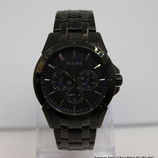 Bulova 98C121 Classic Multifunction Day/Date Quartz Men's Watch - Black ...