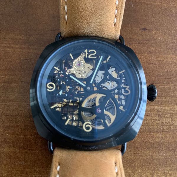 Parnis no logo skeleton radiomir | WatchCharts Marketplace