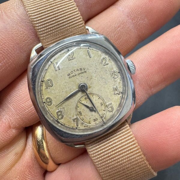 Rotary Model Super Sport Military Caliber 440 Manual Wind Unisex Watch ...
