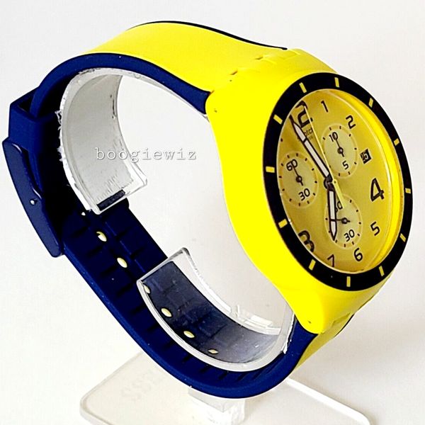 SWATCH, SWISS MADE, SOLLEORE MEN'S CHRONOGRAPH WATCH, SUSJ401, NEW IN ...