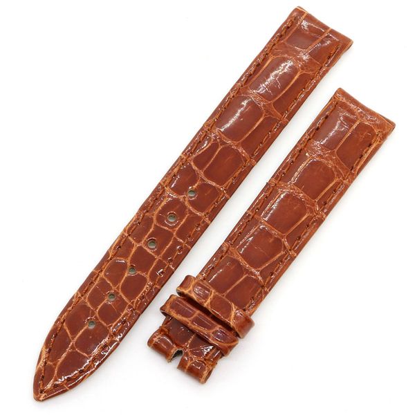[New] Chopard replacement belt genuine dark brown shiny crocodile watch ...
