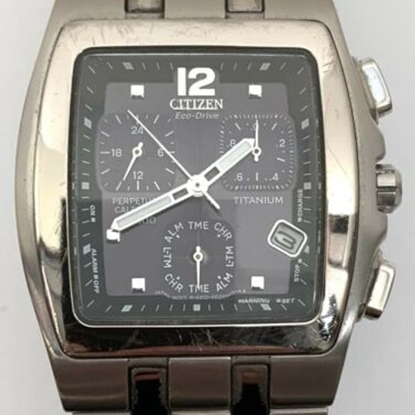 Citizen TITANIUM Eco-Drive BL5210-58E Perpetual Calendar, Chrono Men's ...