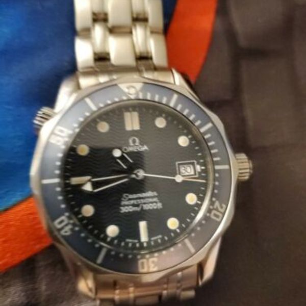 Omega Seamaster Pro 300M 2551.80 Mid Size 36mm Blue Dial Bond Auto Mens Watch | WatchCharts ...