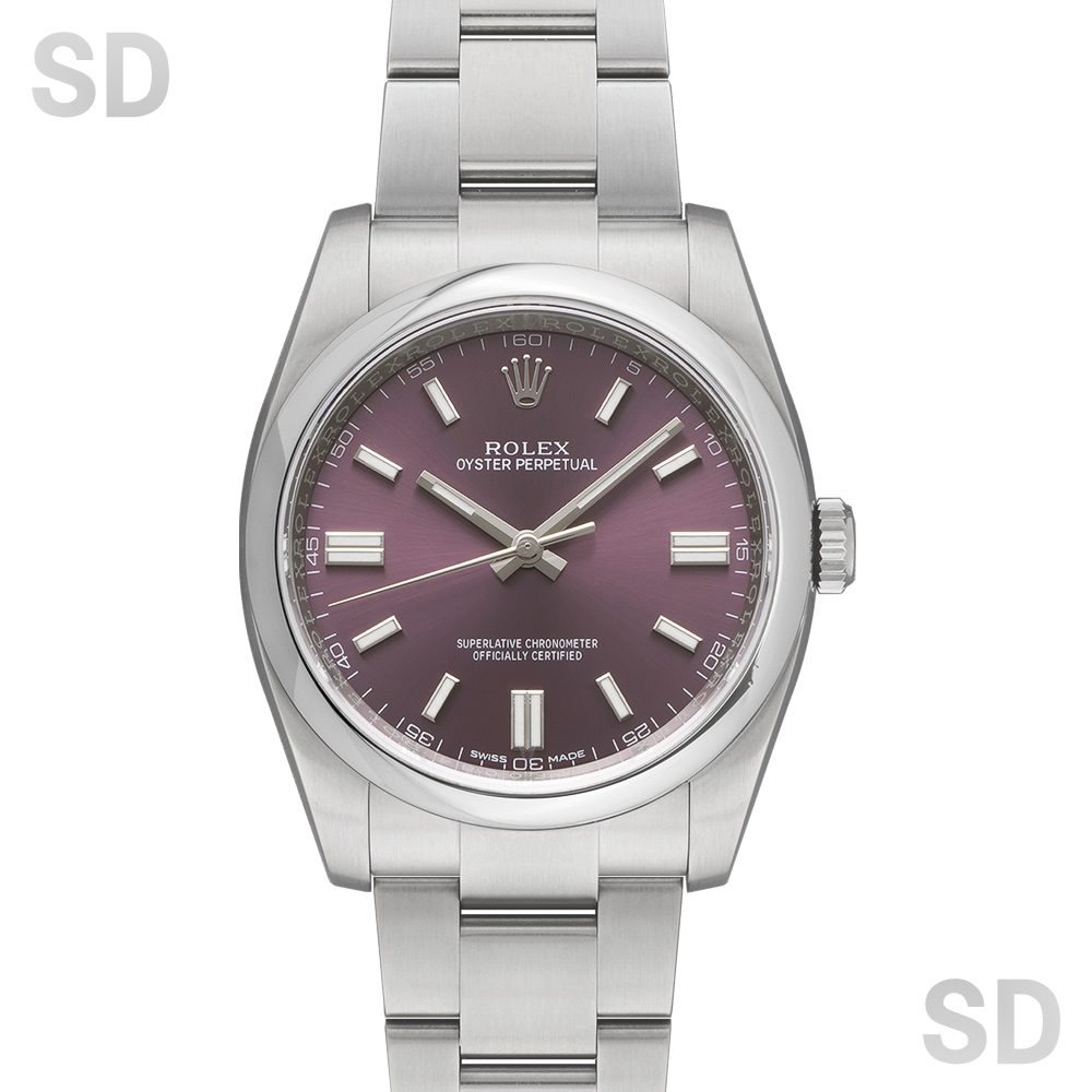Rolex Oyster Perpetual 36 116000 Red Grape Used Men | WatchCharts ...
