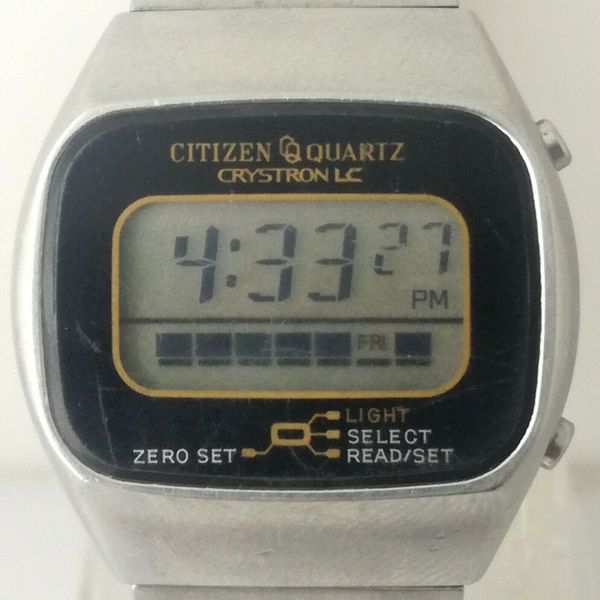 Vintage Citizen 50-1034 Crystron LC Digital Watch | WatchCharts