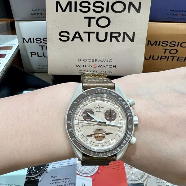 NEW Swatch x Omega Moonswatch Mission To Saturn Watch - With Box ...