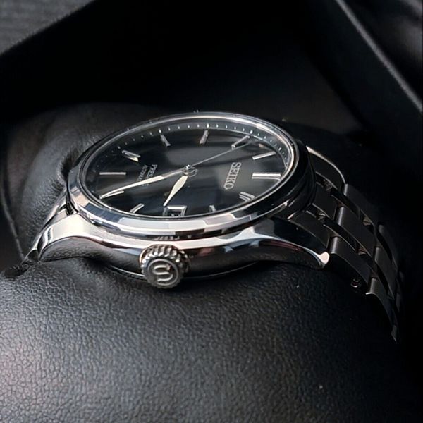 Seiko Presage Zen Garden Black Sapphire Automatic Dress Watch SRPD99J1 ...