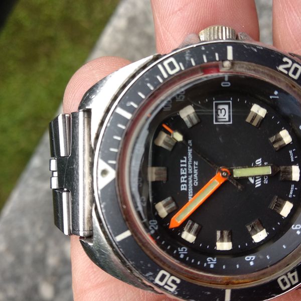 FS: Rare BREIL MANTA DEPTHOMETER QUARTZ 20 bars, Squale-like case ...