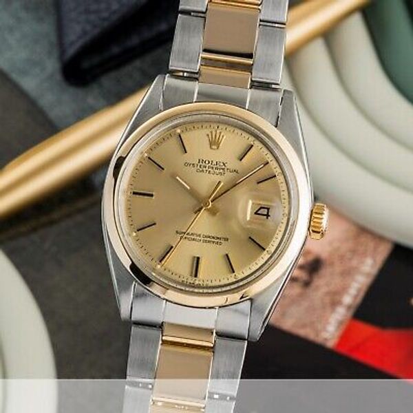 Rolex Datejust 36 Oyster Steel/Gold Automatic Men's Watch Ref. 1601 ...