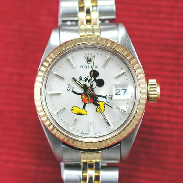 Vintage Lady Rolex Datejust with Mickey Mouse dial, genuine Rolex ...