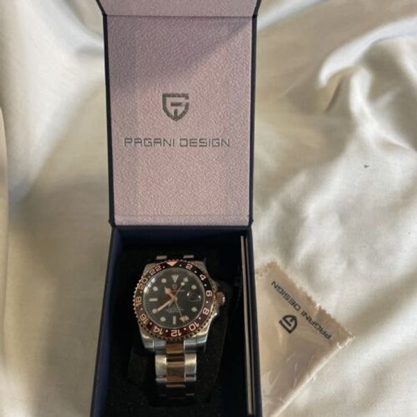 Pagani Design Men's Watch GMT Root beer two tone rose gold ...