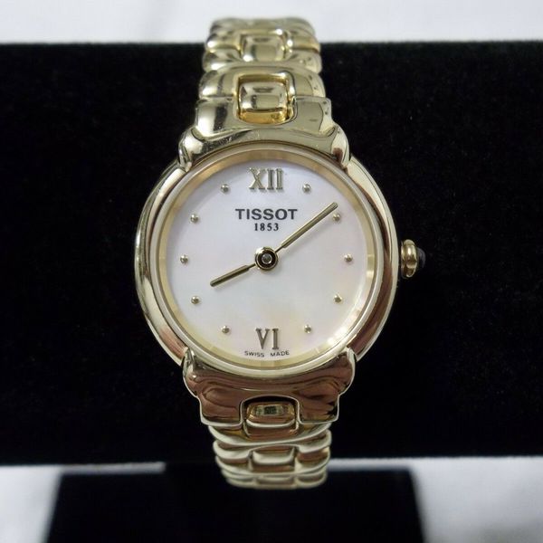 Tissot 1853 Womens Stainless Steel Gold tone Watch, Sapphire Crystal, G327 | WatchCharts Marketplace