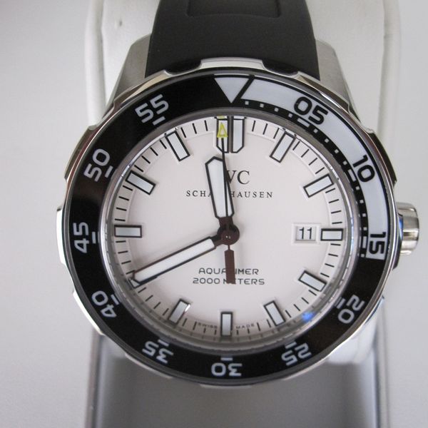 FS IWC Aquatimer 3568 - white dial on rubber | WatchCharts