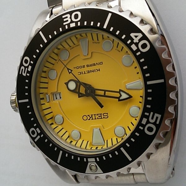 FS: Seiko Kinetic Diver's 200m SKA367P1 aka "the yellow submarine" "BFK ...