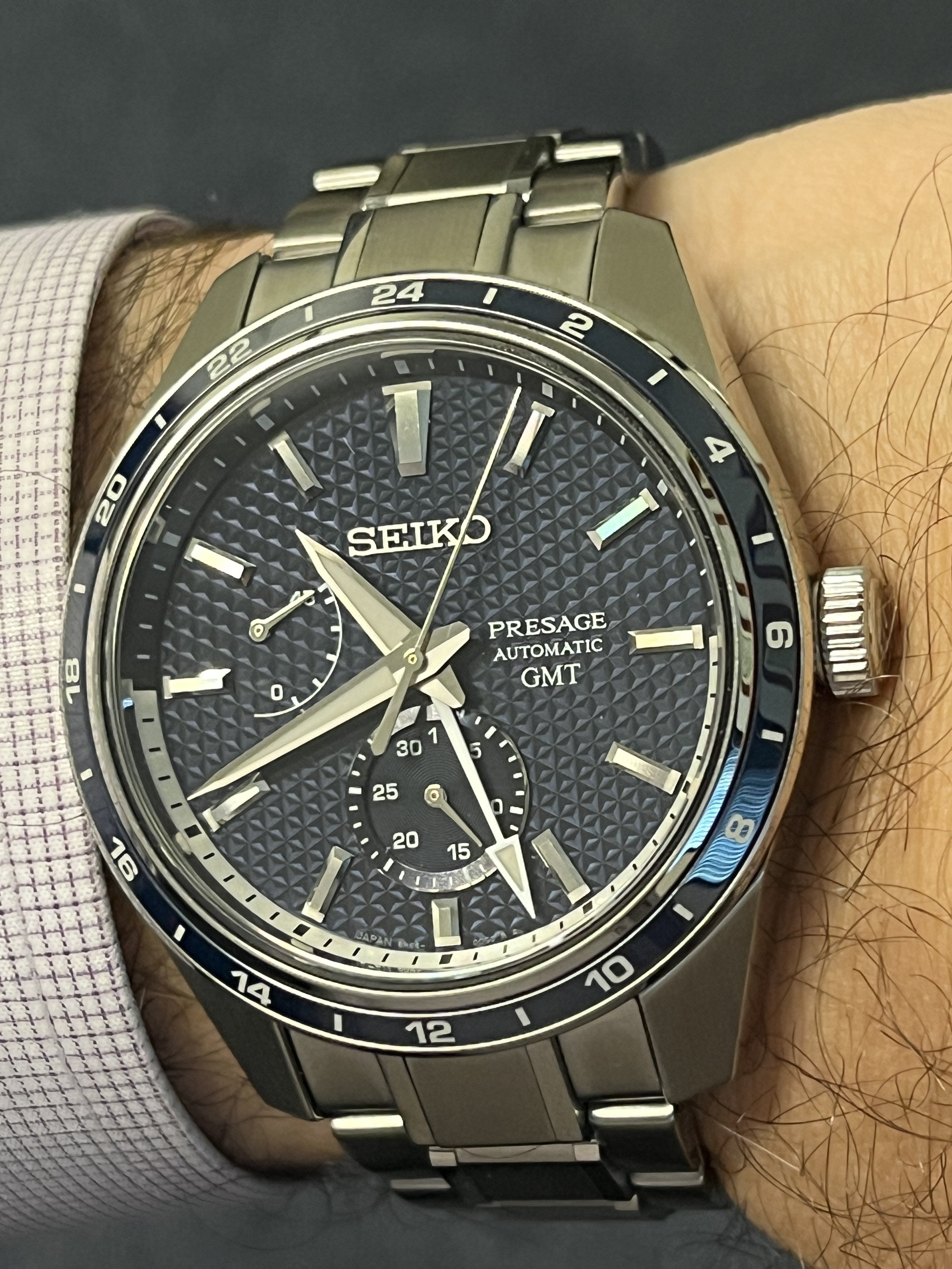 FS: Seiko Presage Sharp Edged GMT SPB303 Limited Edition, Full Set, USA ...