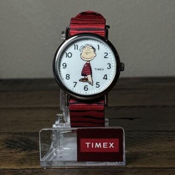 Timex X Peanuts Linus 38mm Weekender Watch TW2R41200 Indiglo Night ...