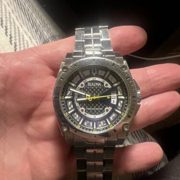 Bulova Precisionist Men's Black Watch - 96B131 | WatchCharts Marketplace