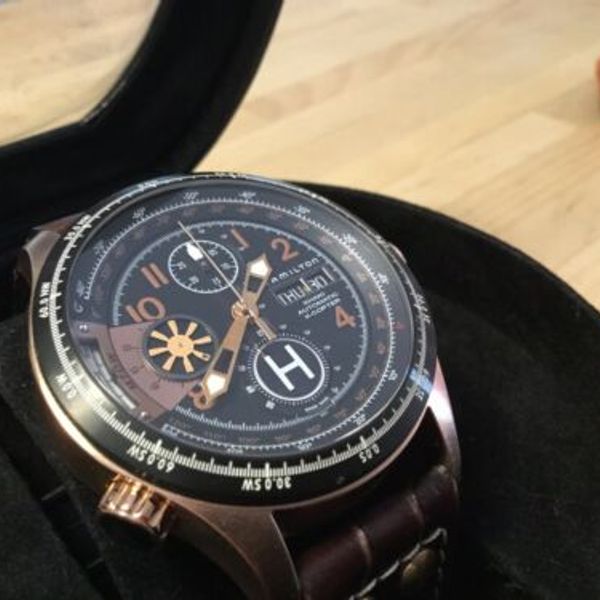 HAMILTON KHAKI X-COPTER (Rare) Rose Gold Automatic Chronograph ...