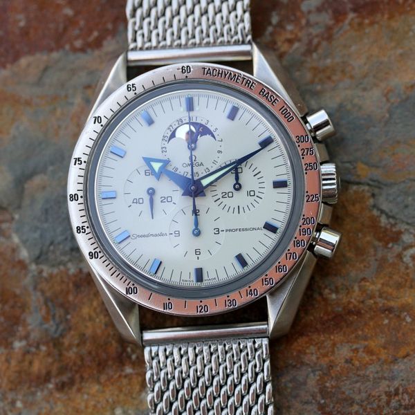 SOLD Omega Speedmaster Professional Moon Phase White/Blue 3575.20 ...