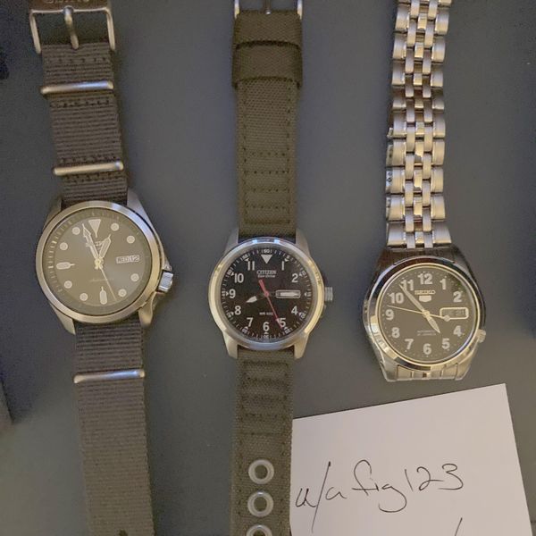 [WTS] Seiko SRPE61, Seiko SNK381, Citizen BM8180 | WatchCharts Marketplace