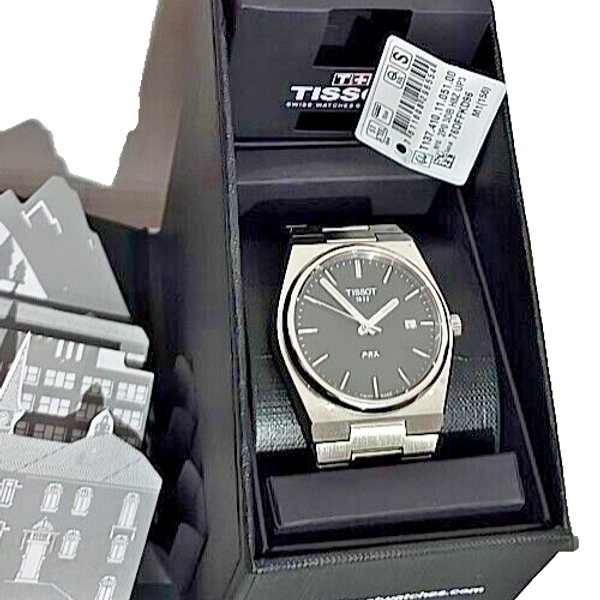 Tissot Men Watch PRX T137410A Quartz Stainless 40mm Black Boxed ...