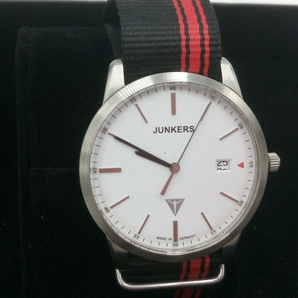 Great Junkers Mens Wristwatch w34 Textile Strap Aunt Ju | WatchCharts ...
