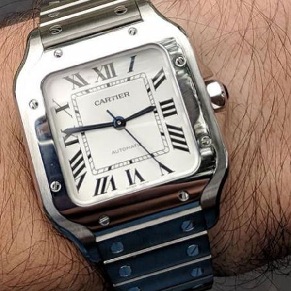 FSOT: 2018 SIHH Cartier Santos Medium Stainless Steel WSSA0010 ...