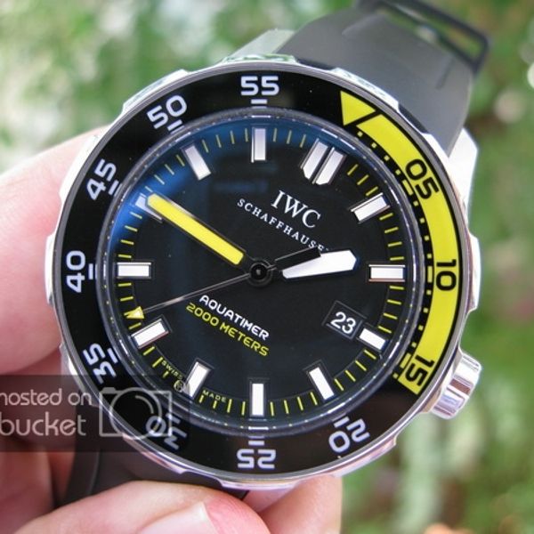FS: IWC Aquatimer 2000 Ref.3568 (yellow bezel & rubber strap ...