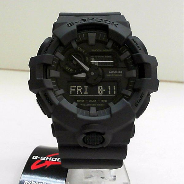 New Casio G-Shock Dark Gray Ana Digi World Time Watch GA-700UC-8A ...