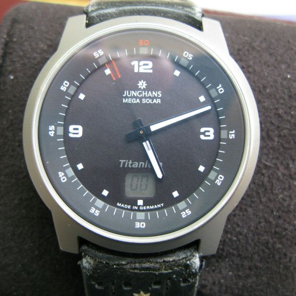 JUNGHANS MEGA SOLAR WRIST WATCH SOLAR AND RADIO POWERED | WatchCharts