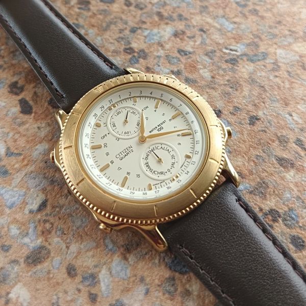 Citizen Quartz Perpetual Calendar Multifunction 6820 Chronograph June ...