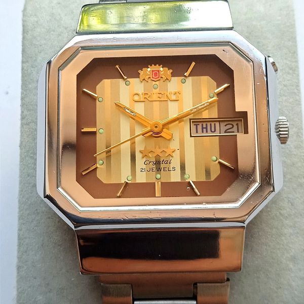 Rare Vintage Wrist Watch Orient Freza Crystal Automatic 3 Star 21 ...
