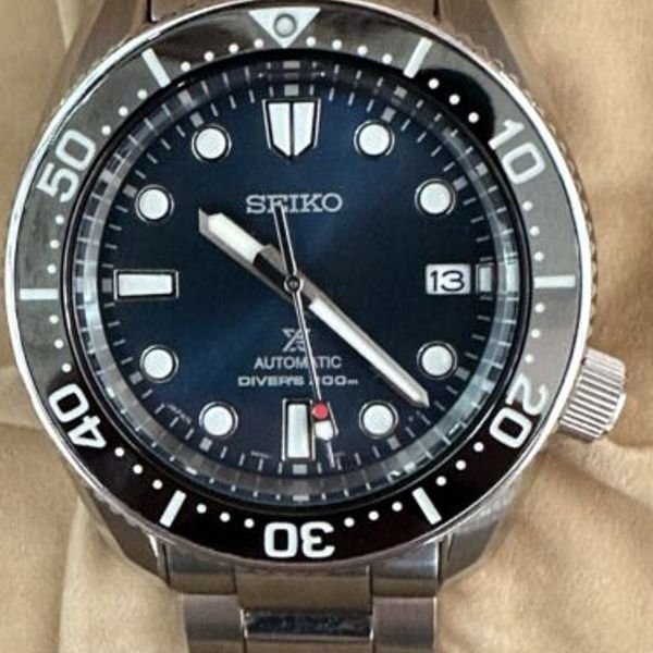 Seiko Prospex - SBDC127 Dive Watch Blue Sunburst Dial Black Bezel Full ...