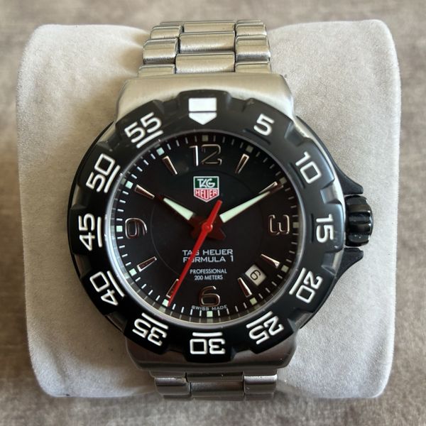 Tag Heuer Men's Formula 1 Professional WAC1110 with New Crown Guards ...