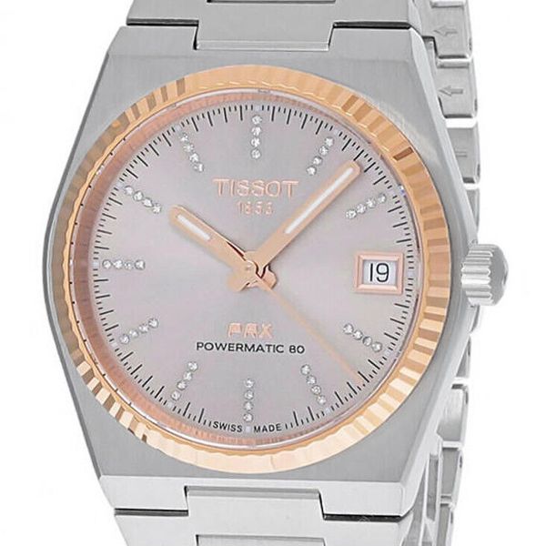 Tissot PRX 35 Powermatic 80 Stainless Steel - Rose Gold (T931.207.41 ...