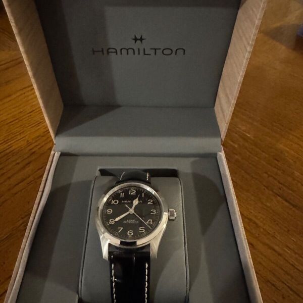 Hamilton Khaki Field Men's Black Watch - H70405730 | WatchCharts ...